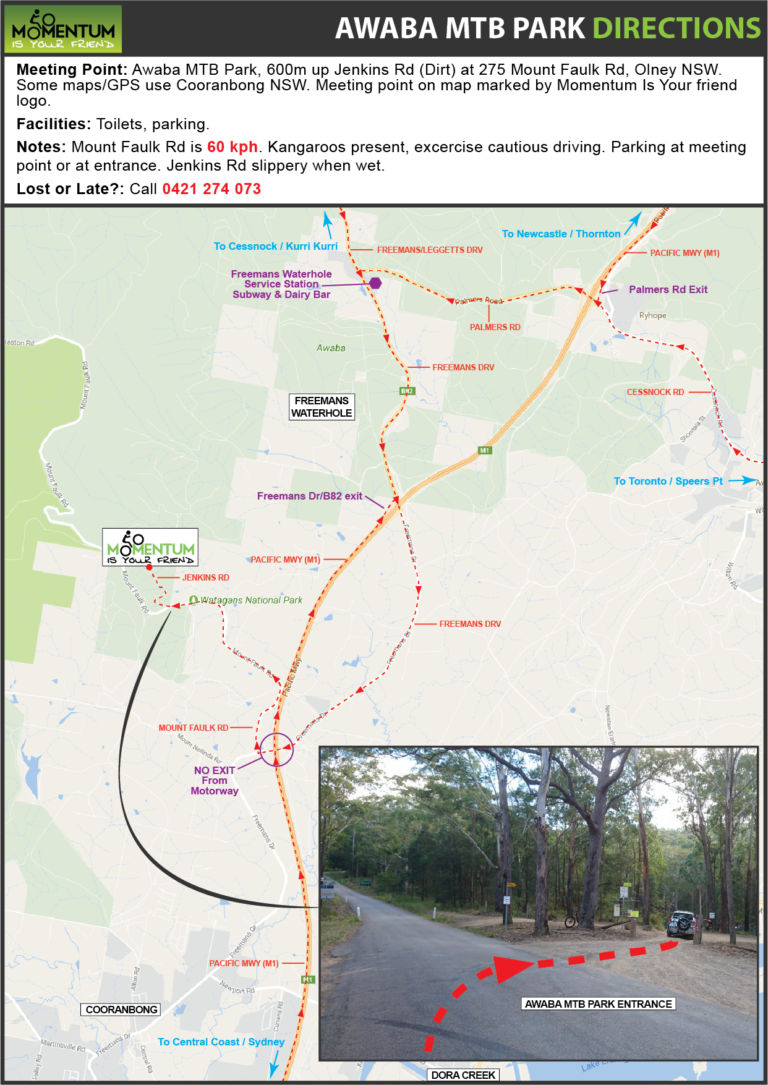 Awaba MTB Park - Momentum Is Your Friend